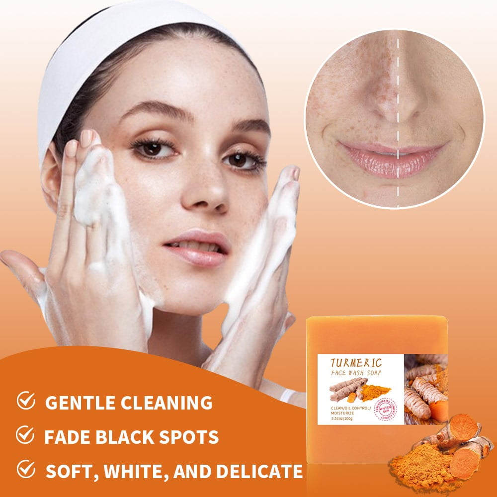 SDJMa Turmeric Soap Bar Skin Brightening Soap for Dark Spots, Intimate ...