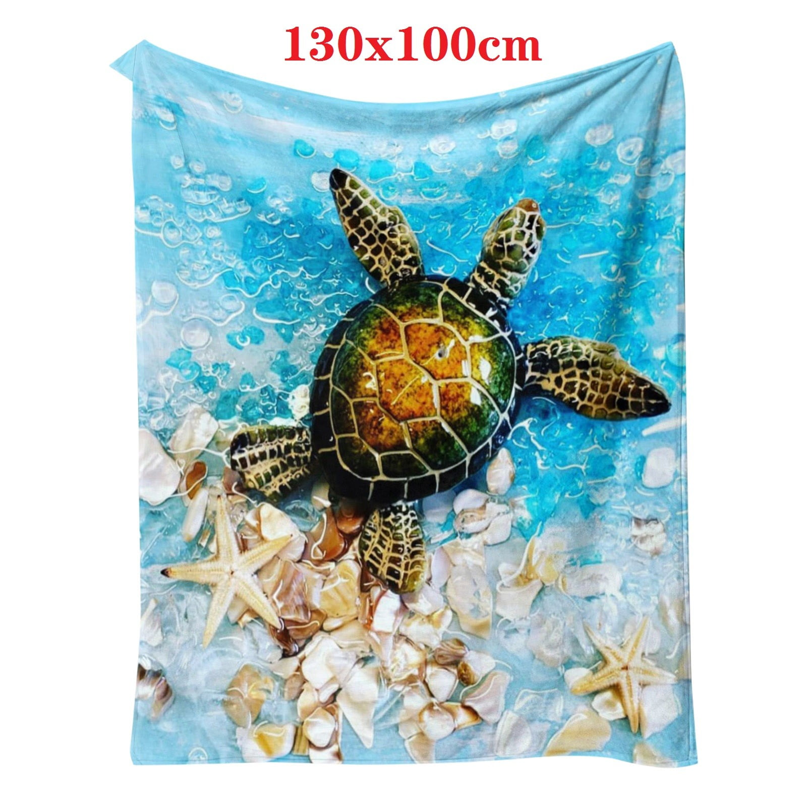 SDJMa Turtle Blanket Ocean Sea Turtle Throw Blanket Turtle Printed ...