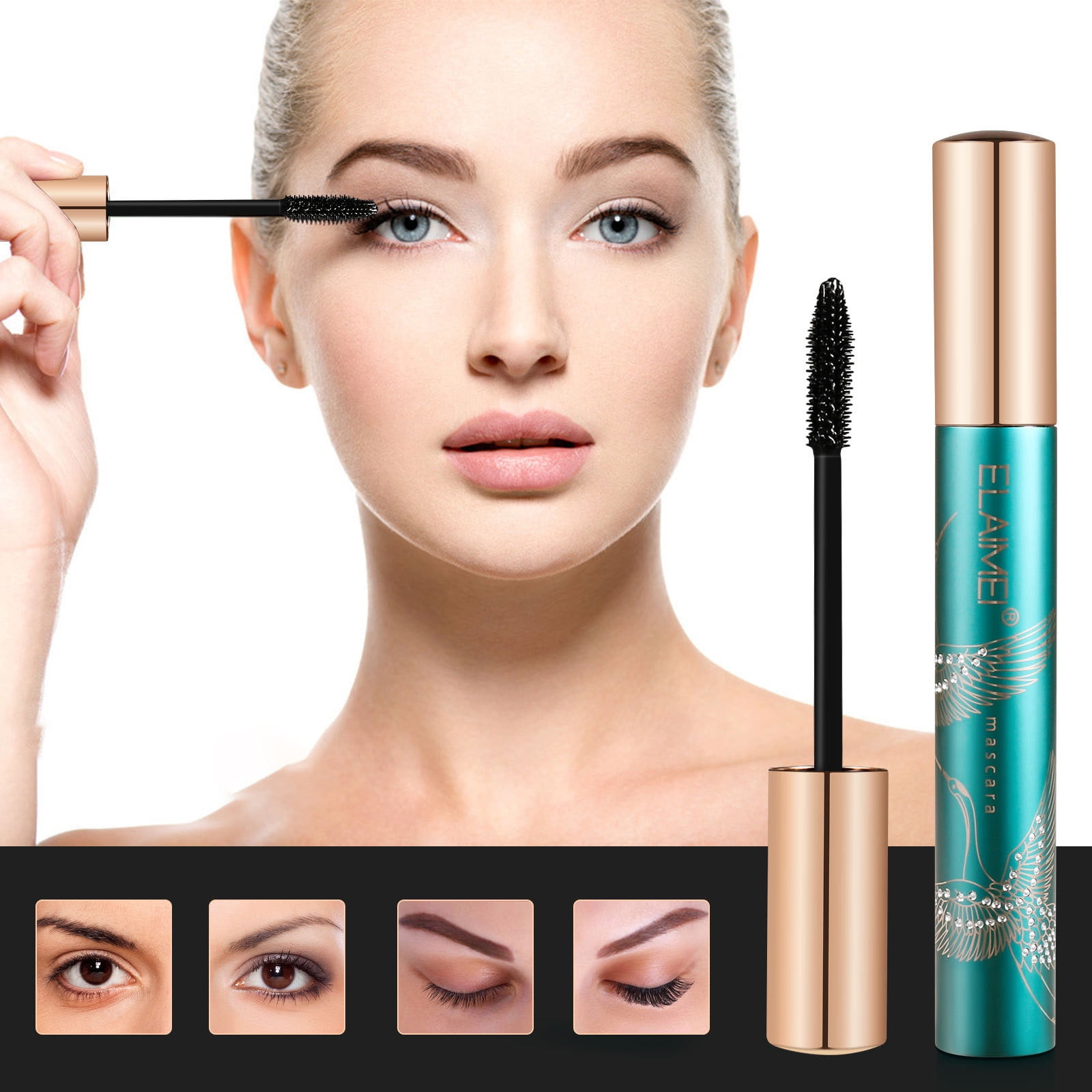 SDJMa Waterproof Mascara-Slender And Fine Mascara Setting Mascara Soft ...