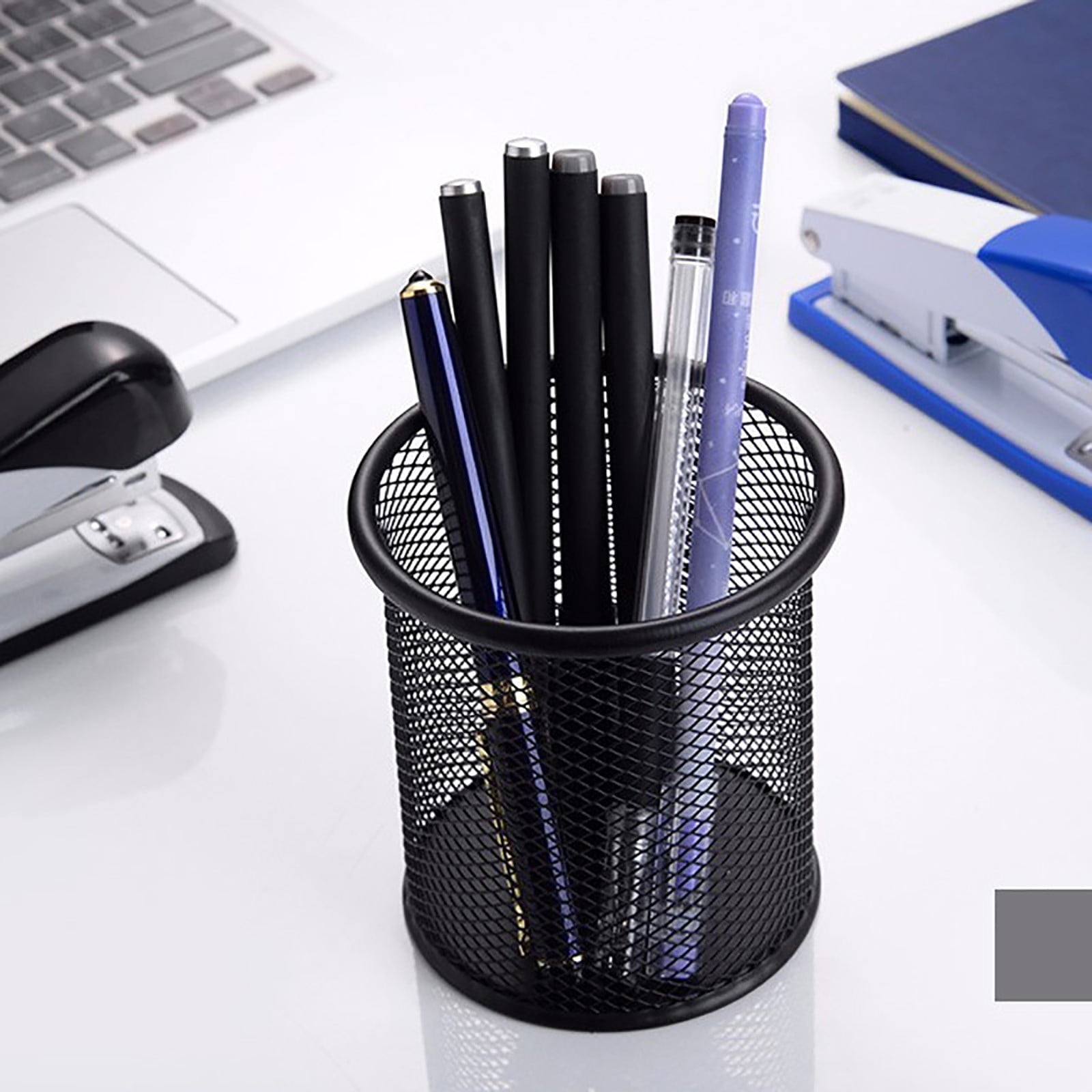 SDJMa Small Top Wire Mesh Metal Pen Cup, Pencil Holder Organizer for ...