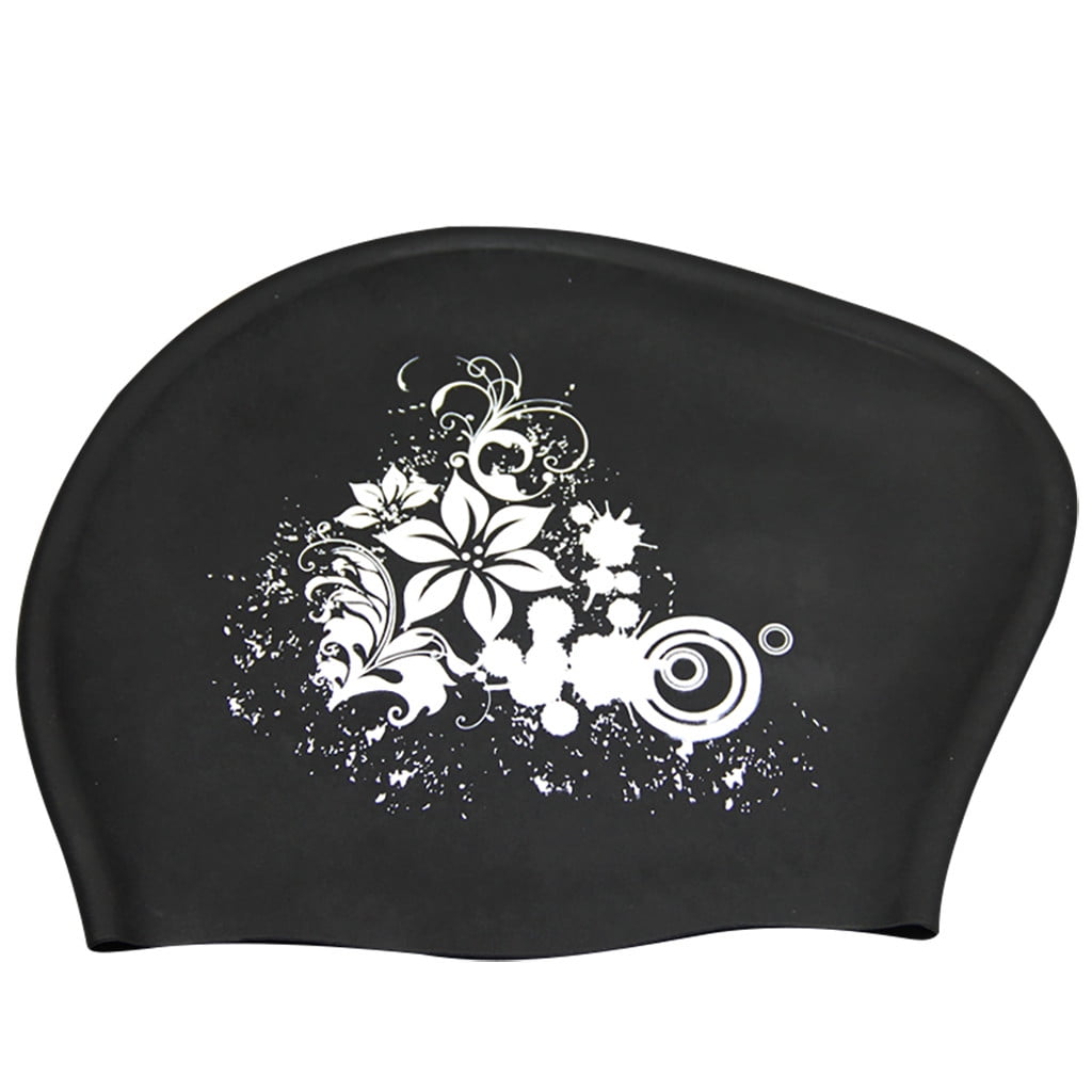 SDJMa Womens Silicone Swim Cap for Long Hair,3D Ergonomic Design ...