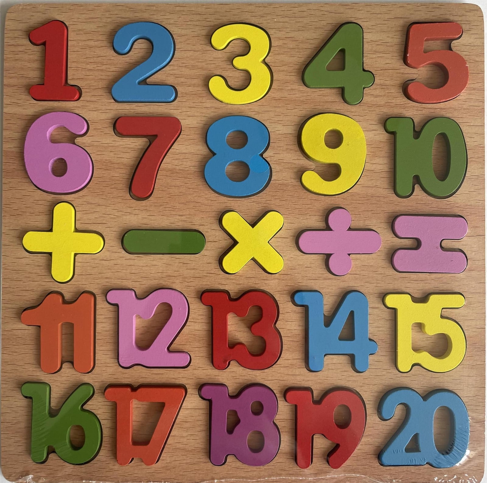 SDJMa Wooden Puzzles for Toddlers, Wooden Number 1-20 Sorting Puzzles ...