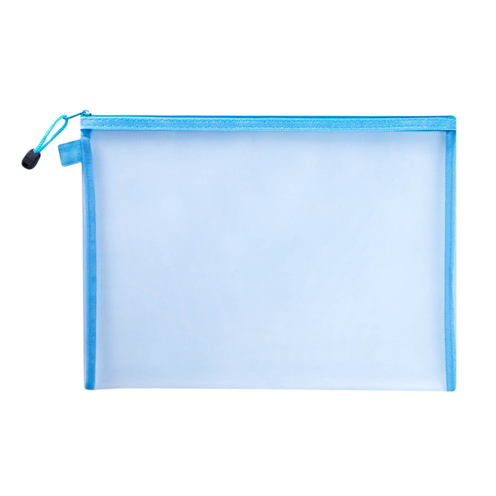 SDJMa Zipper Mesh Document Pouch, 10x3.1 in (Black), Clear Zipper ...