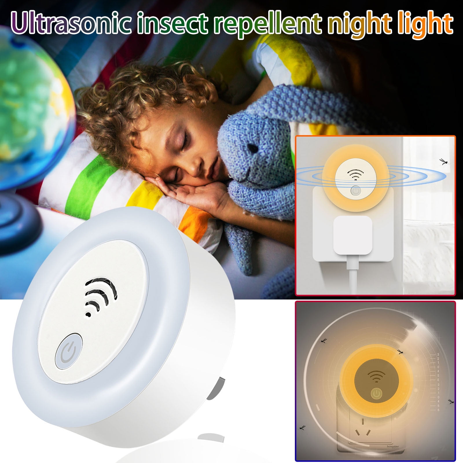 SDJMa ltrasonic Pest Repeller, Electronic Pest Repellent Plug in Wall ...