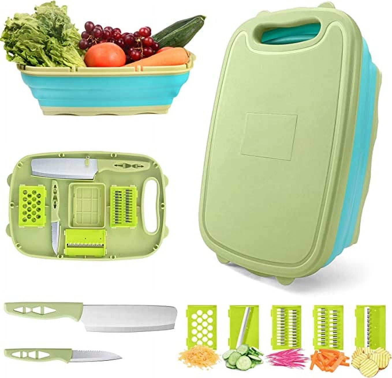 SDJMa multifunction Vegetable Cutter with Drain basket, vegetable ...