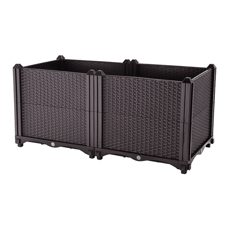 SDJPOI Raised Garden Bed Planter for Outdoor Plants, Plastic Planters ...