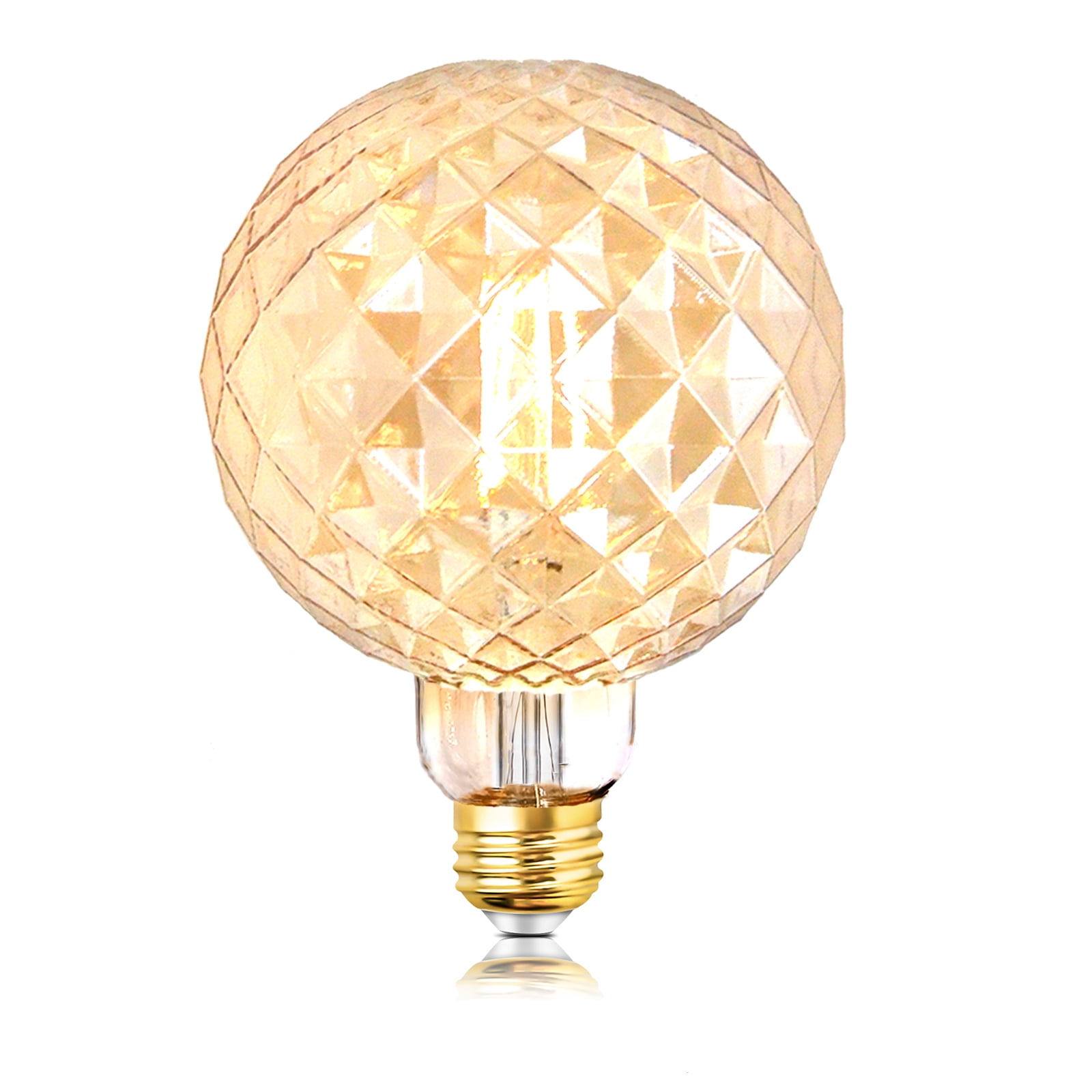 SDLUXBULB Decorative Light Bulbs Vintage LED Edison Bulb 6W 600LM (60W Equivalent) dimmable G40 ...