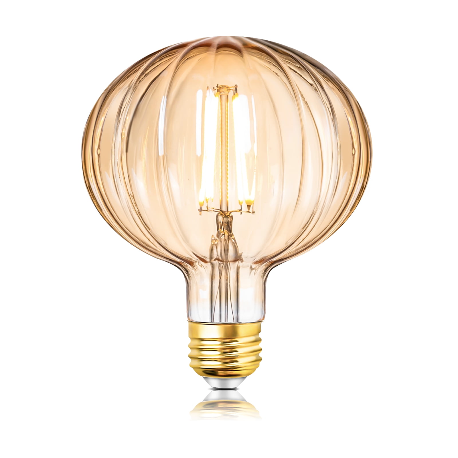 SDLUXBULB Decorative Light Bulbs Vintage LED Edison Bulb 6W 600LM (60W Equivalent) dimmable G40 ...