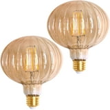 SDLUXBULB Decorative Light Bulbs Vintage LED Edison Bulb 6W 600LM (60W Equivalent) dimmable G40 ...