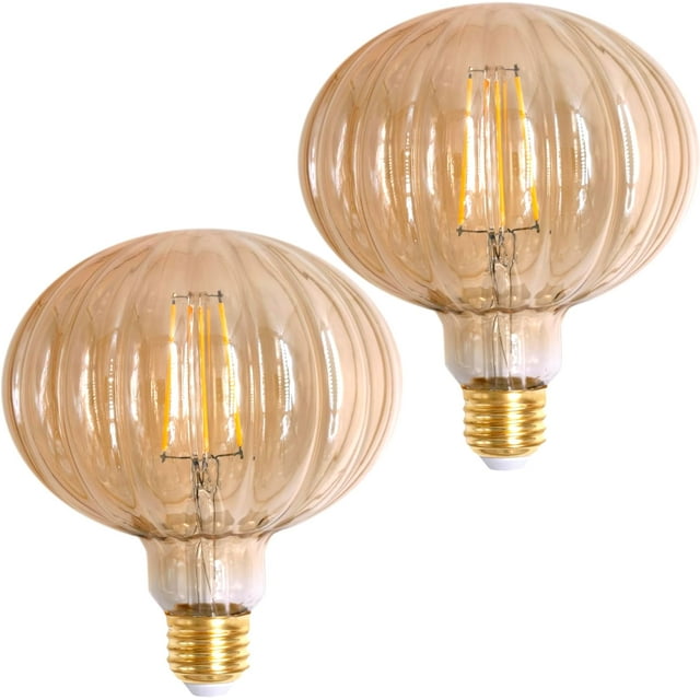 SDLUXBULB Decorative Light Bulbs Vintage LED Edison Bulb 6W 600LM (60W Equivalent) dimmable G40 ...