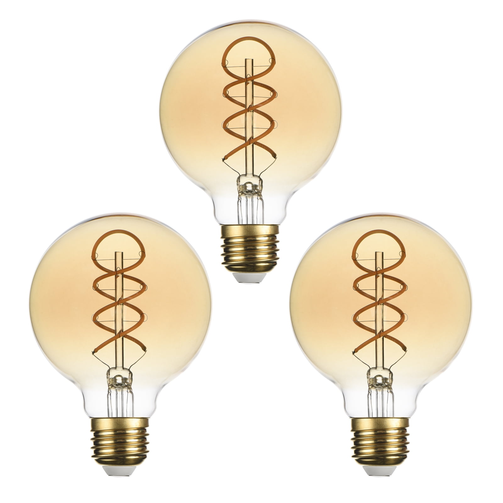 SDLUXBULB G25 Dimmable Vintage Globe Light Bulbs Retro decorative LED ...