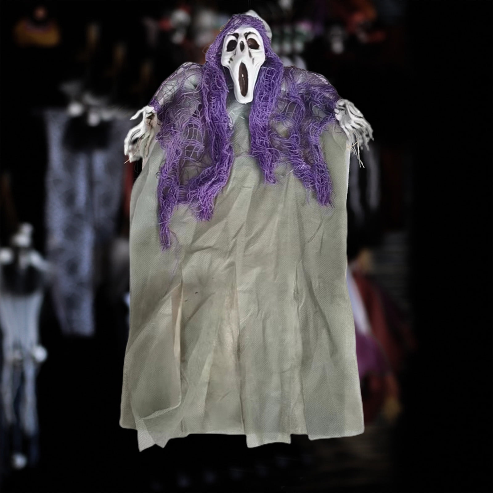 SDNALL Scary Halloween Decorations, Outside Halloween Decorations ...