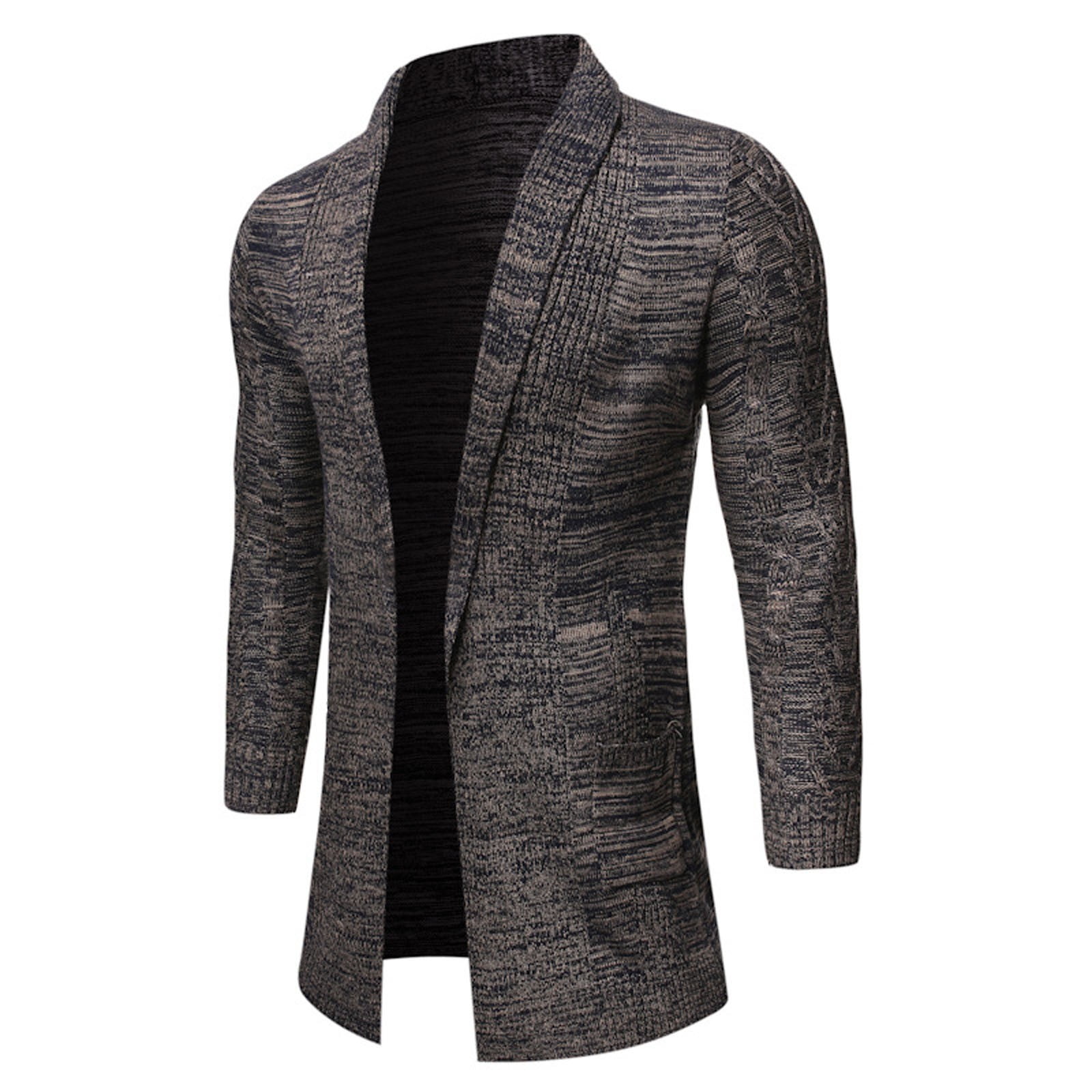 SDNall Cardigan Sweaters For Men，Men's Draped Cardigan With Shawl ...