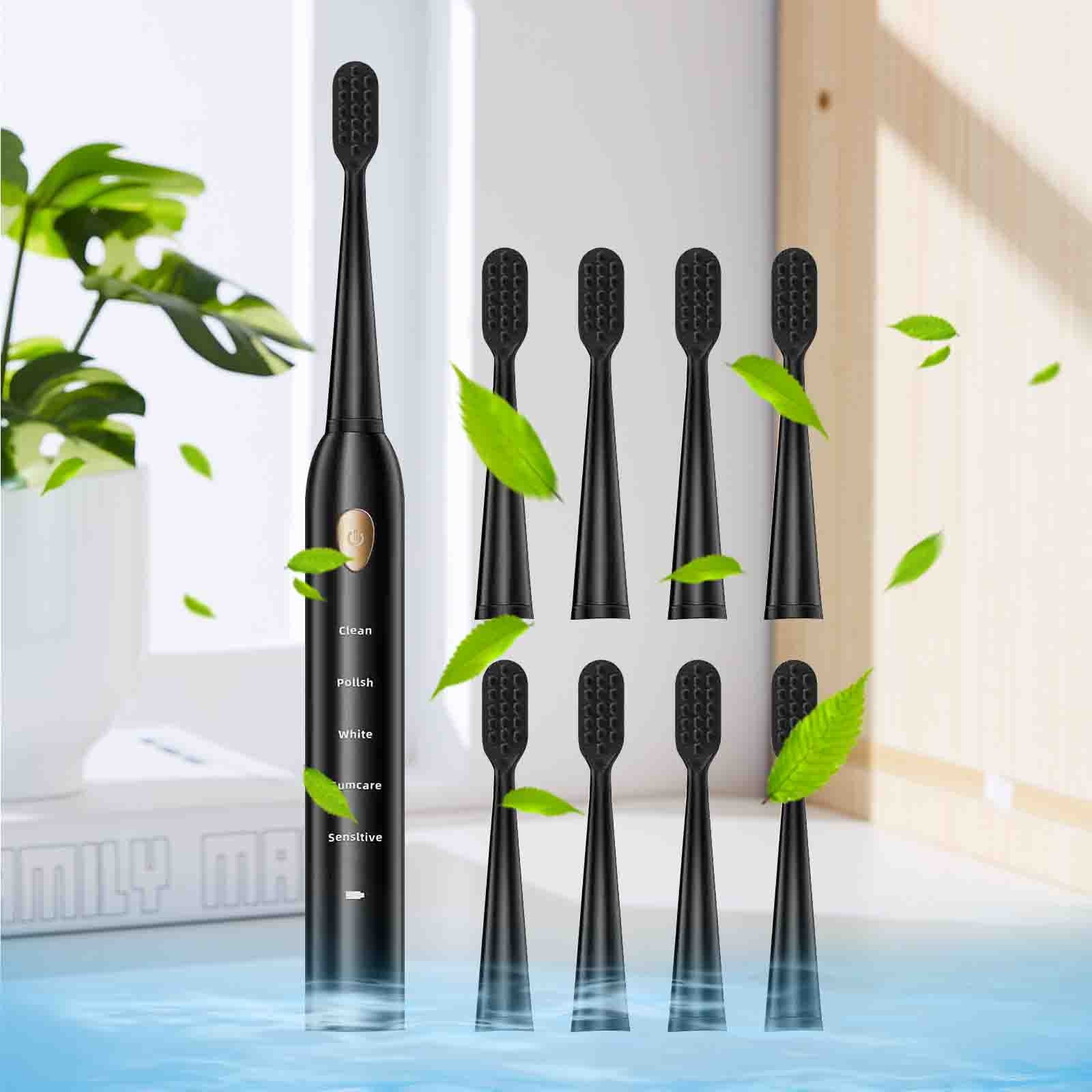 SDNall Electric Cleaning Brush, Electric Toothbrush Heads, Toothbrush 8 Brush Heads Toothbrush 5 ...
