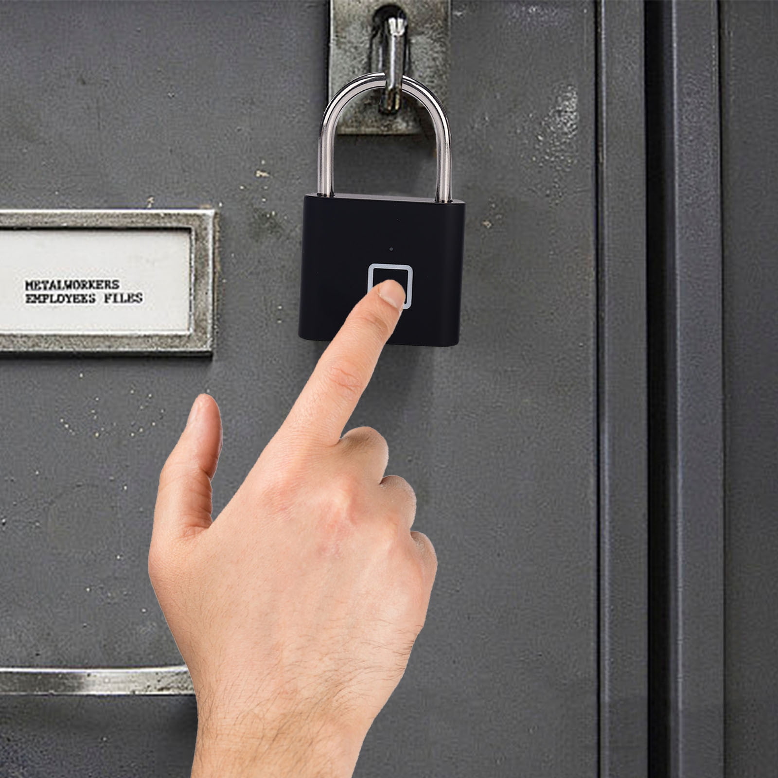 SDNall Fingerprint Door Lock, Portable Door Lock, Small Gym Bag ...