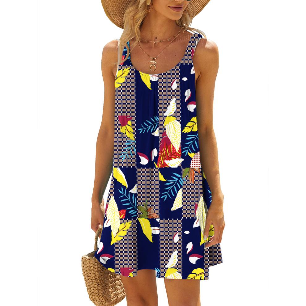 SDNall Summer Dresses for Women 2024 Beach Dress Beachwear Coverups ...