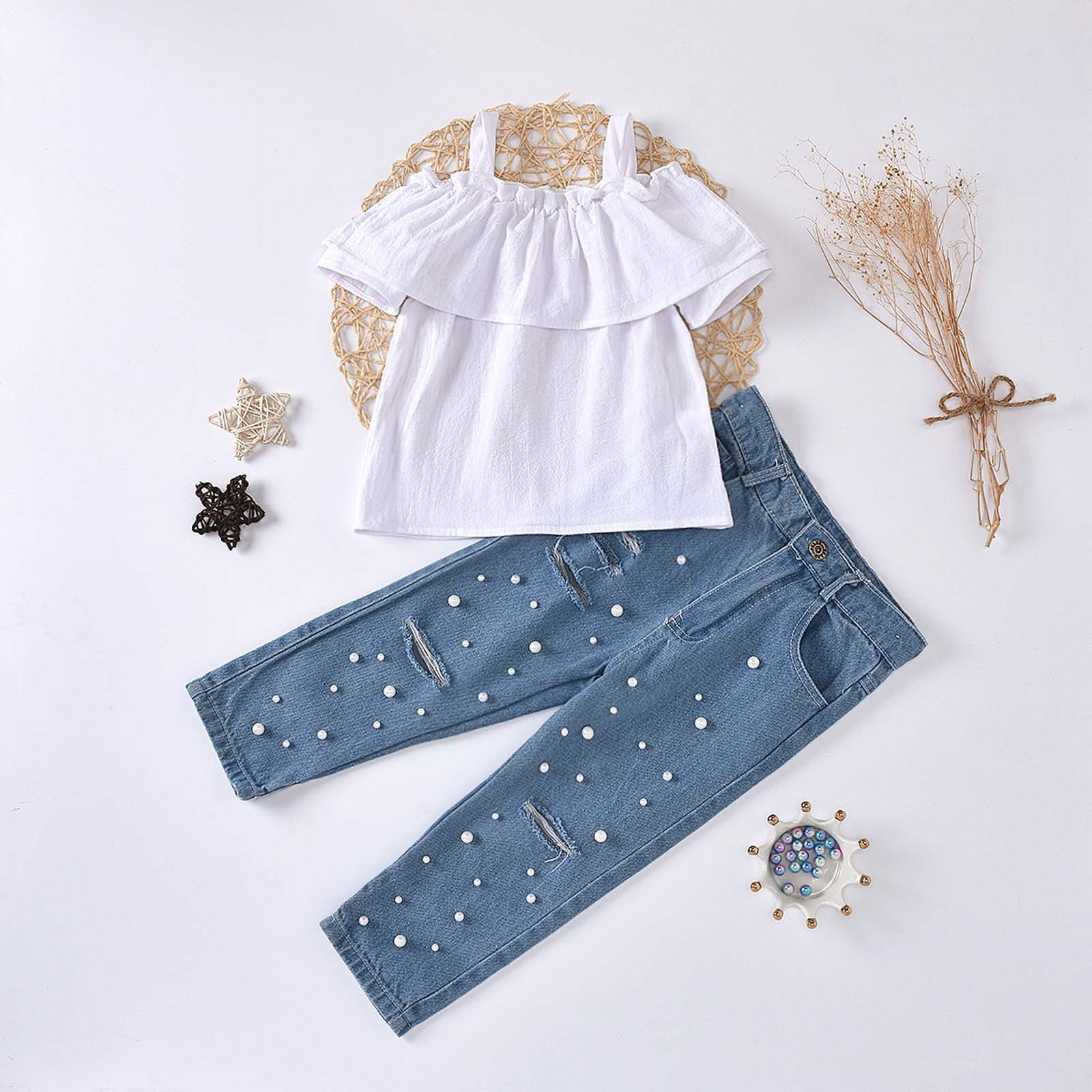 SDNall Toddler Girls Clothes Summer Short Set Outfit Summer Clothes ...
