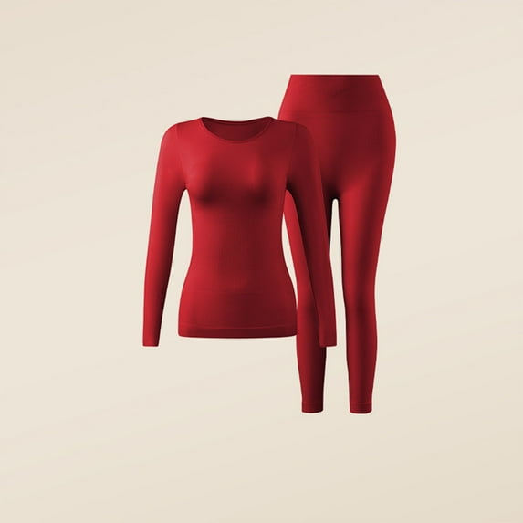 SDNall Women's Thermal Underwear Set, Seamless Base Layer, Winter Warm ...