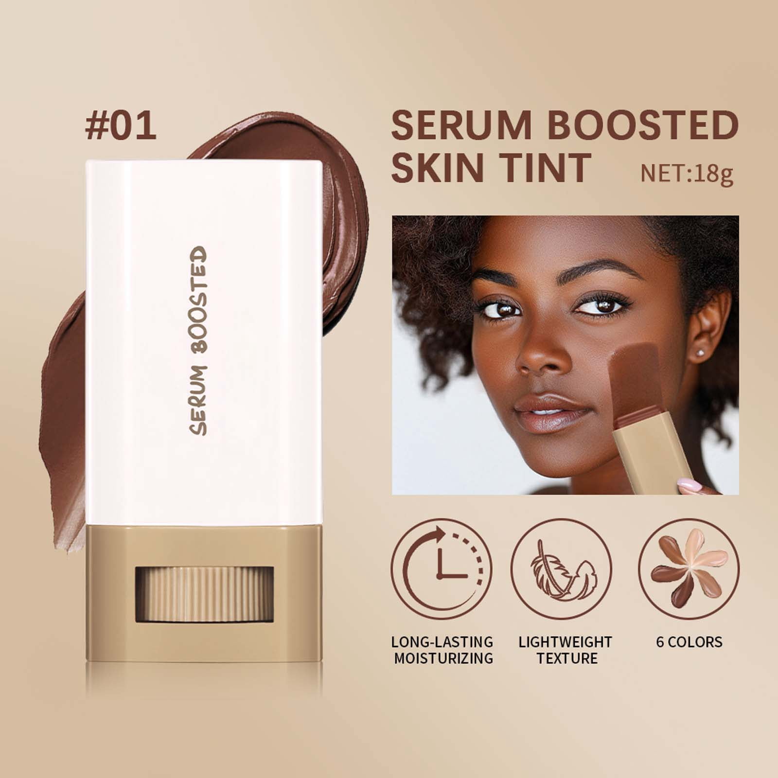 SDOHIG 3 Pcs Foundation Stick Contour Stick Beauty Balm Skin Tint Serum ...