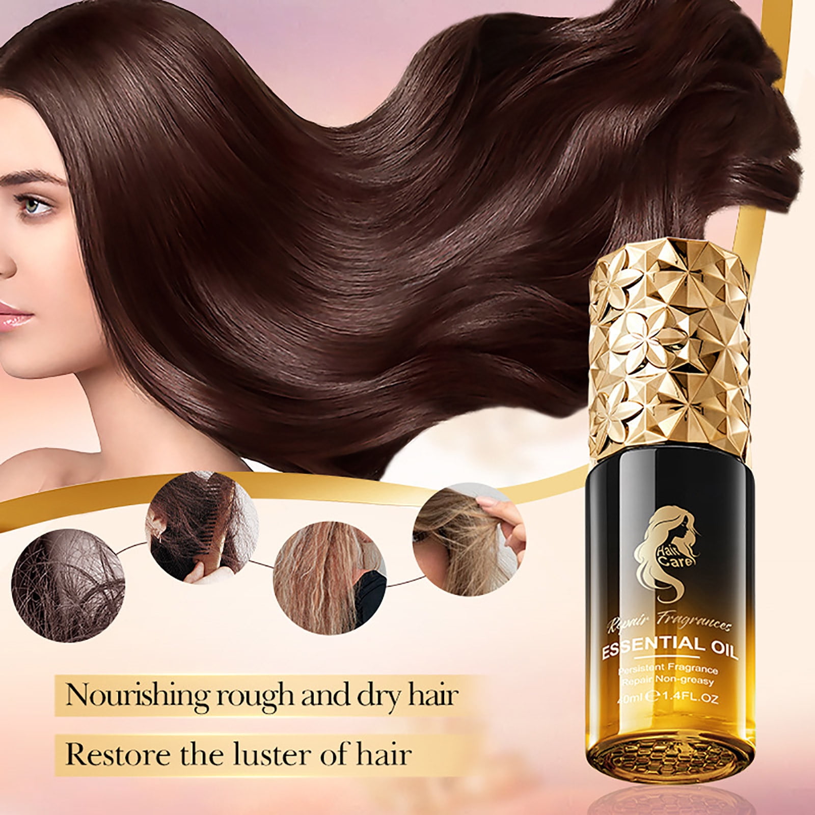 SDOHIG Essential Hair Oil for Dry Rough Hair Nourishes and Restores ...