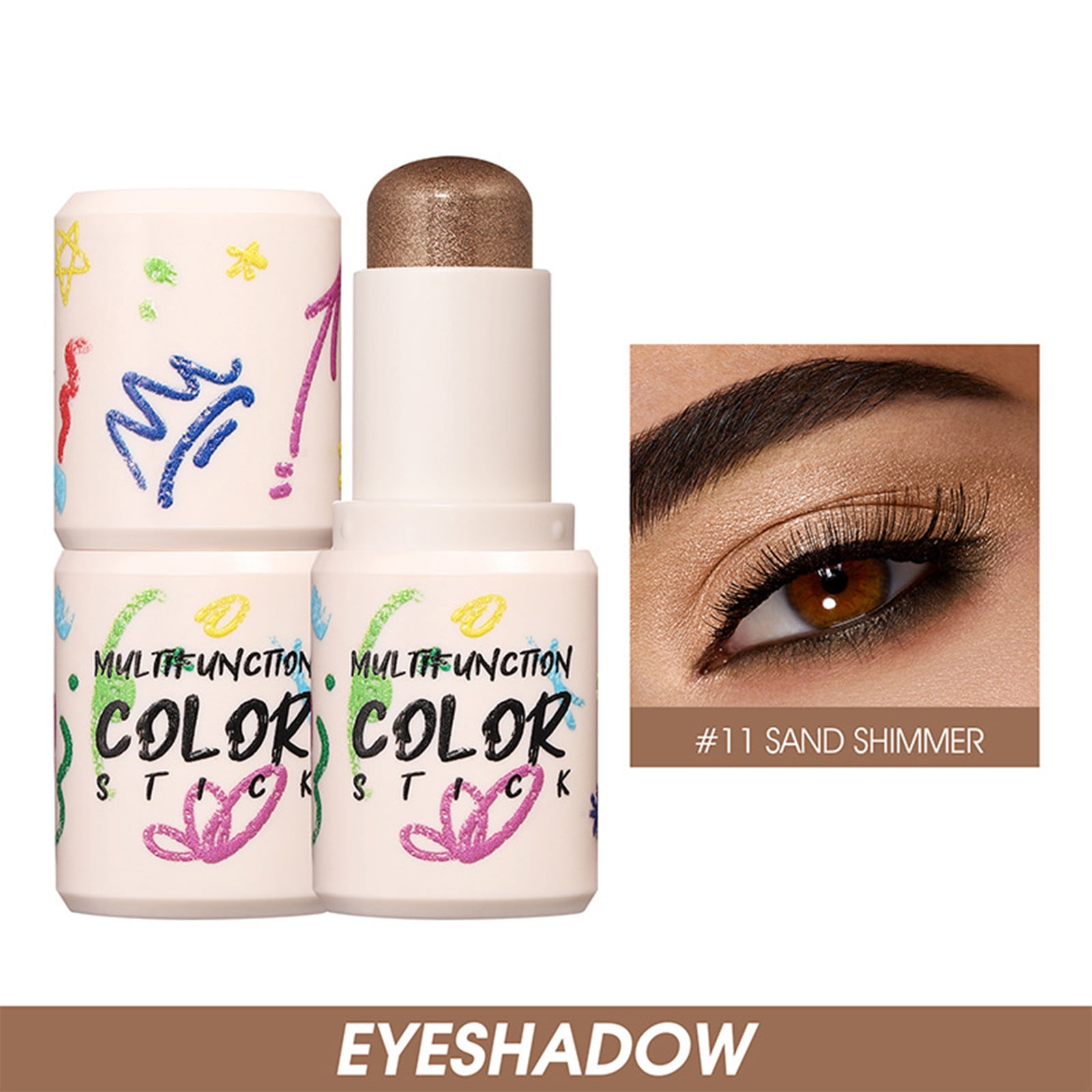 SDOHIG Eyeshadow Stick,4 Color Professional Cream Eye Shadow Sticks ...