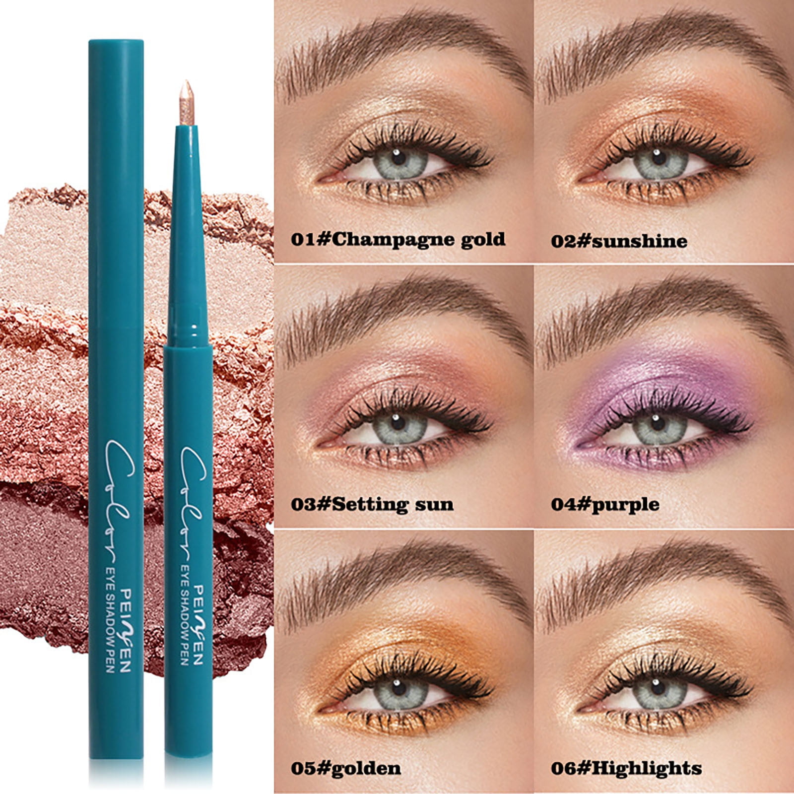 SDOHIG Eyeshadow Stick,Smooth Cream Eyeshadow Pencil , High Pigmented ...