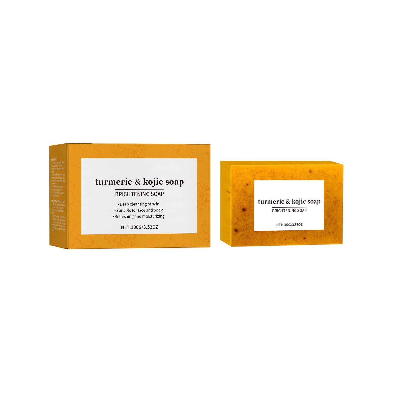 SDOHIG Soap Bar, Bath Soap, Turmeric Kojic Acid Brightening Soap, Deep ...