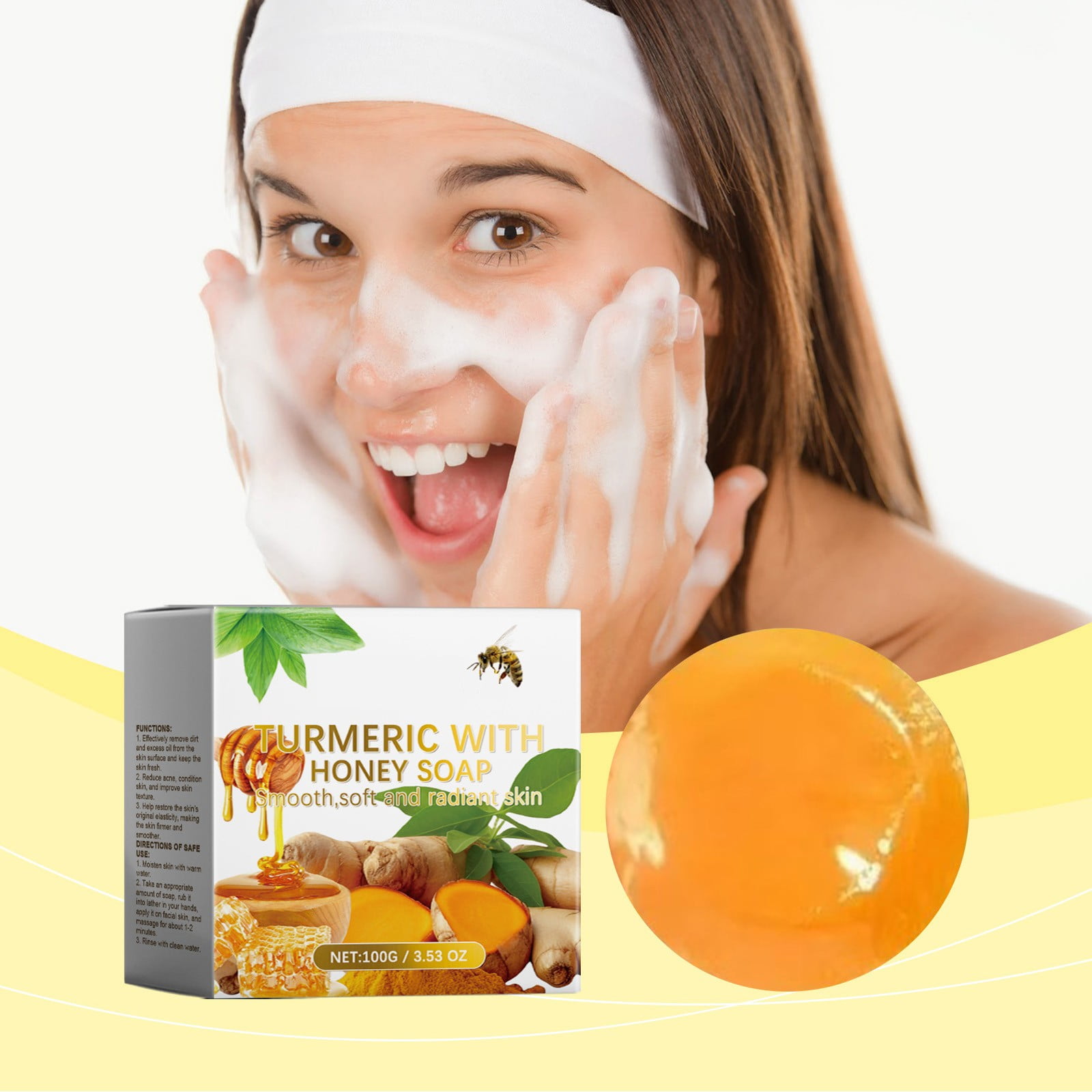 SDOHIG Soap Bar, Bathing Soap, Kojic Acid and Turmeric Soap, Turmeric ...