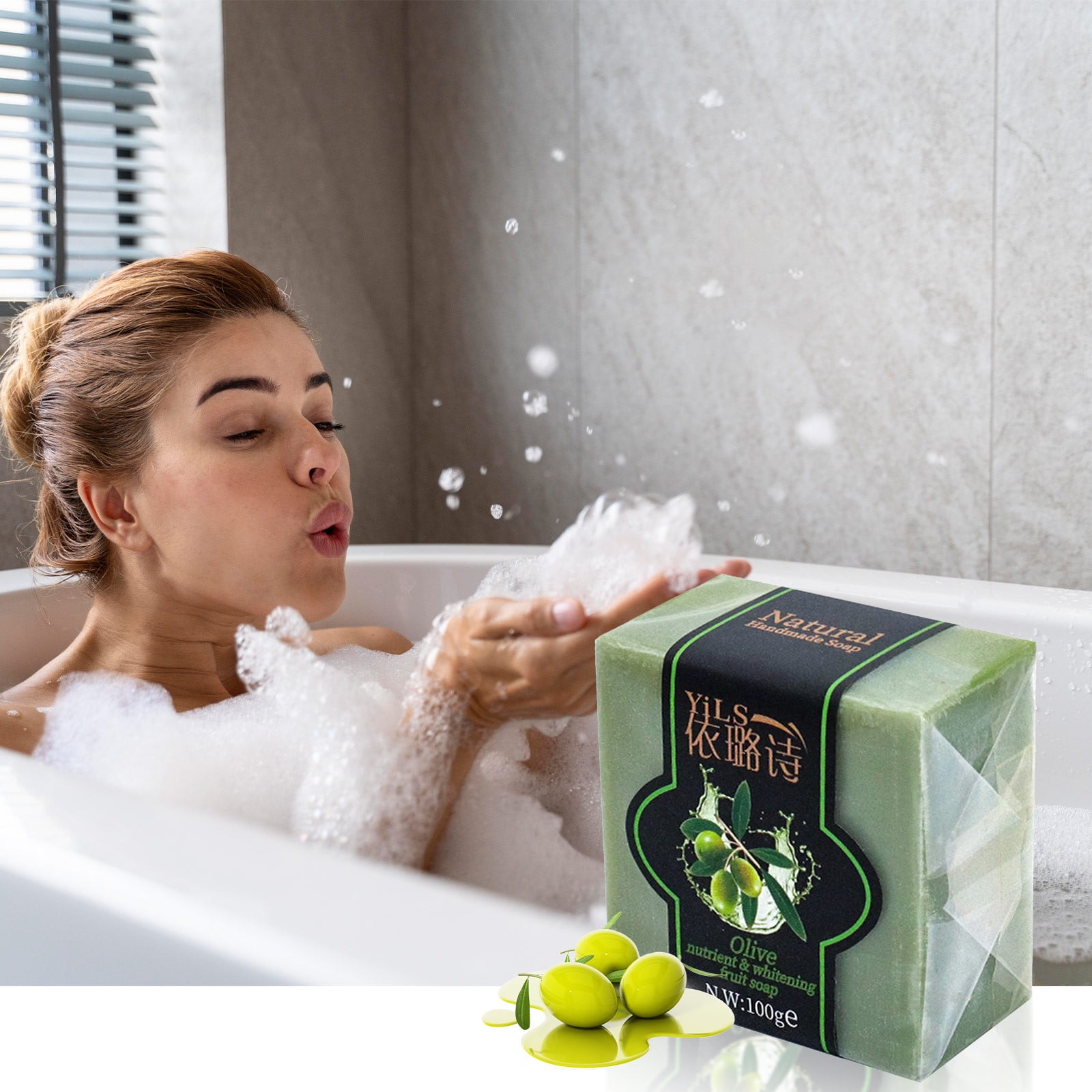 SDOHIG Soap Bar, Bathing Soap, Olive and Fruit Extract Nourishing Soap ...