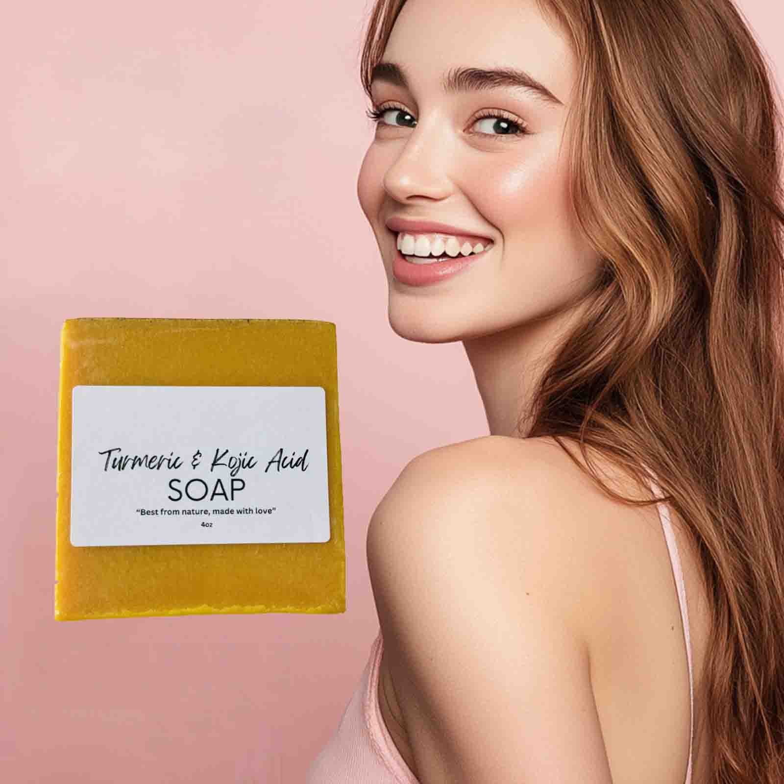 SDOHIG Soap Bar, Bathing Soap, Turmeric Soap for Dark Spots, Handmade ...