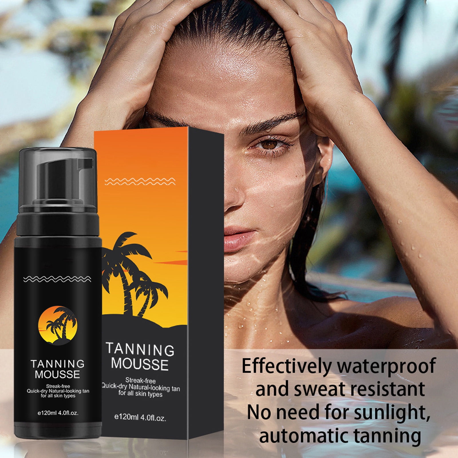 SDOHIG Tanning Lotion, Tanning Mousse for All Skin Types, Outdoors and ...