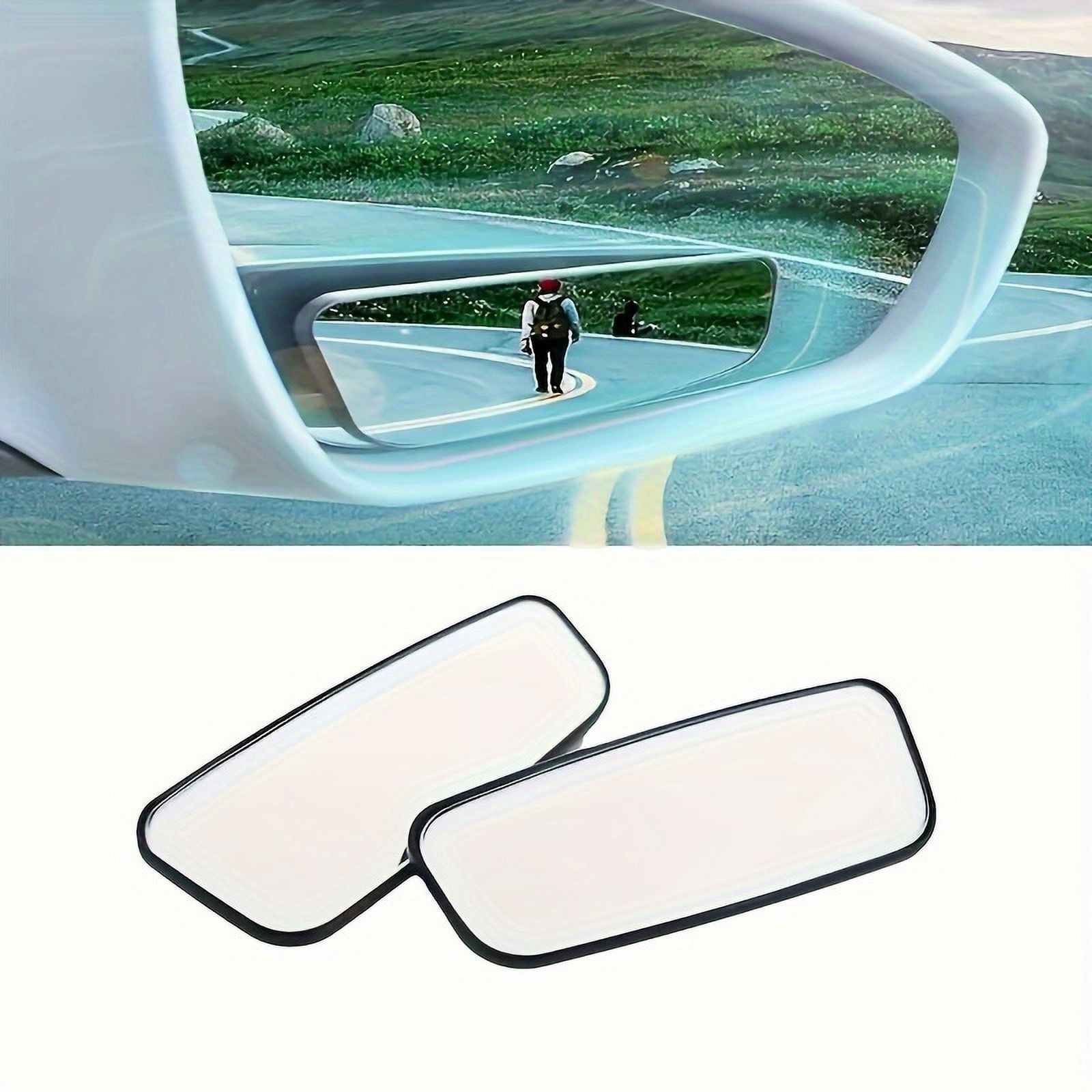 SDOTXA 2-Pack Blind Spot Mirrors Rectangular High-Def Frameless Convex ...