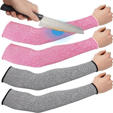Annuodi Arm Protection Sleeves Level 5 Cut 2 Pairs Heat Resistant ...