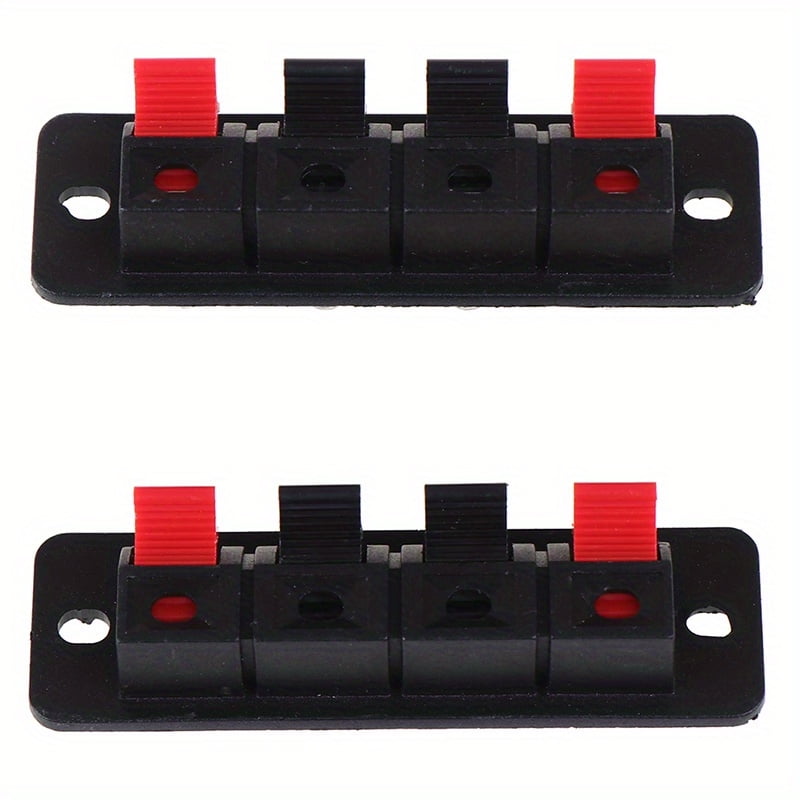 SDOTXA 2pcs 4 Positions Spring Connector Terminal Audio Speaker ...