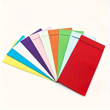 50 Pcs Colored Small Envelopes Letter Shell Party Supplies Note Cards ...