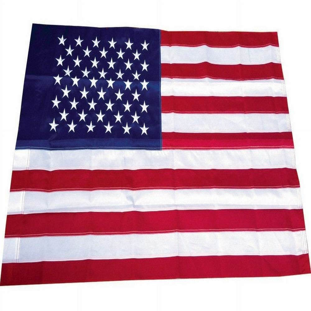 SDOTXA 3x5 Ft American Flag EMBROIDERED USA Deluxe Nylon US with POLE ...
