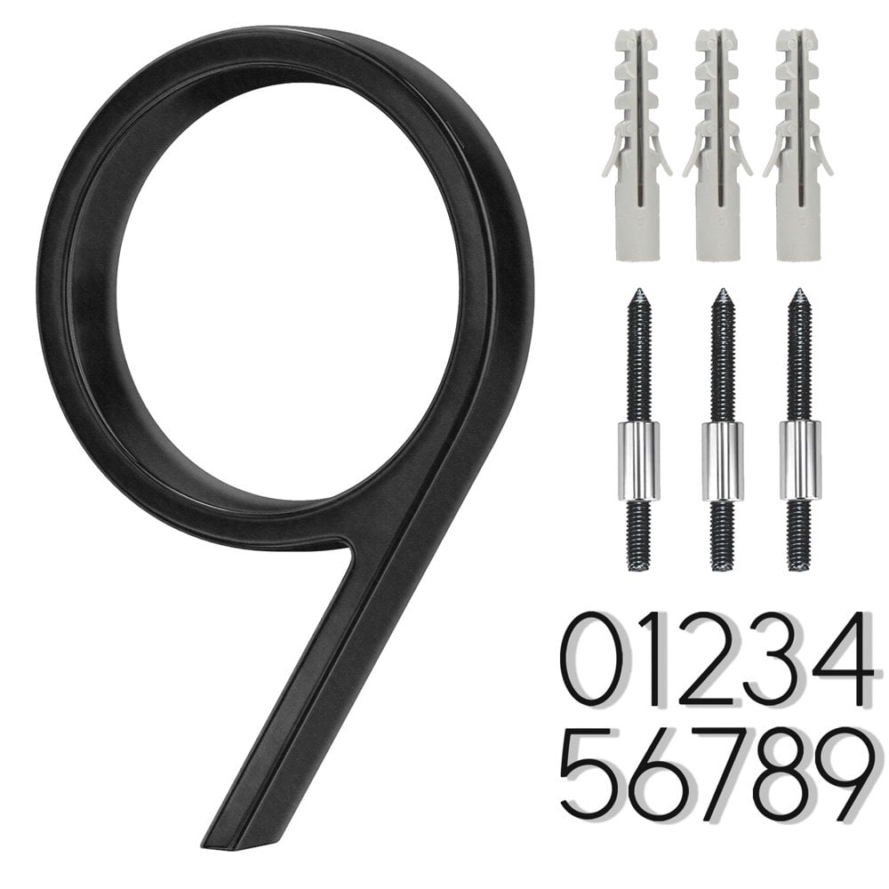 SDOTXA 5” Floating House Number Modern Metal Address Plaque Sign Modern ...