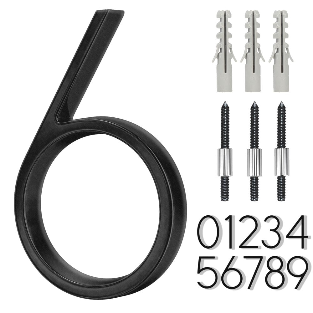 SDOTXA 5” Floating House Number Modern Metal Address Plaque Sign Modern ...