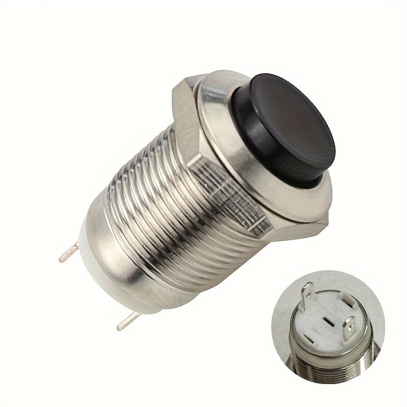 SDOTXA 6pcs 12mm Waterproof Momentary High-Quality Round Metal Push ...