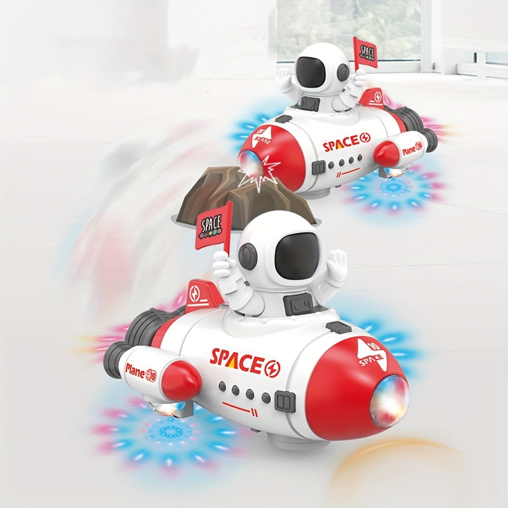 SDOTXA Birthday Battery-Powered Rocket Astronaut Toy with Lights ...