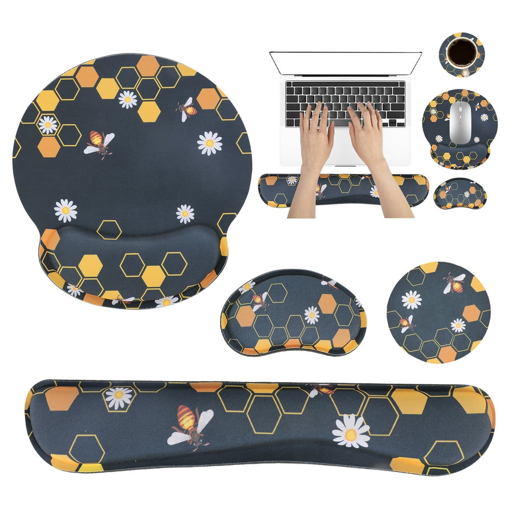 SDOTXA Ergonomic Mouse Pad with Wrist Rest No Slip Keyboard Wrist Rest ...