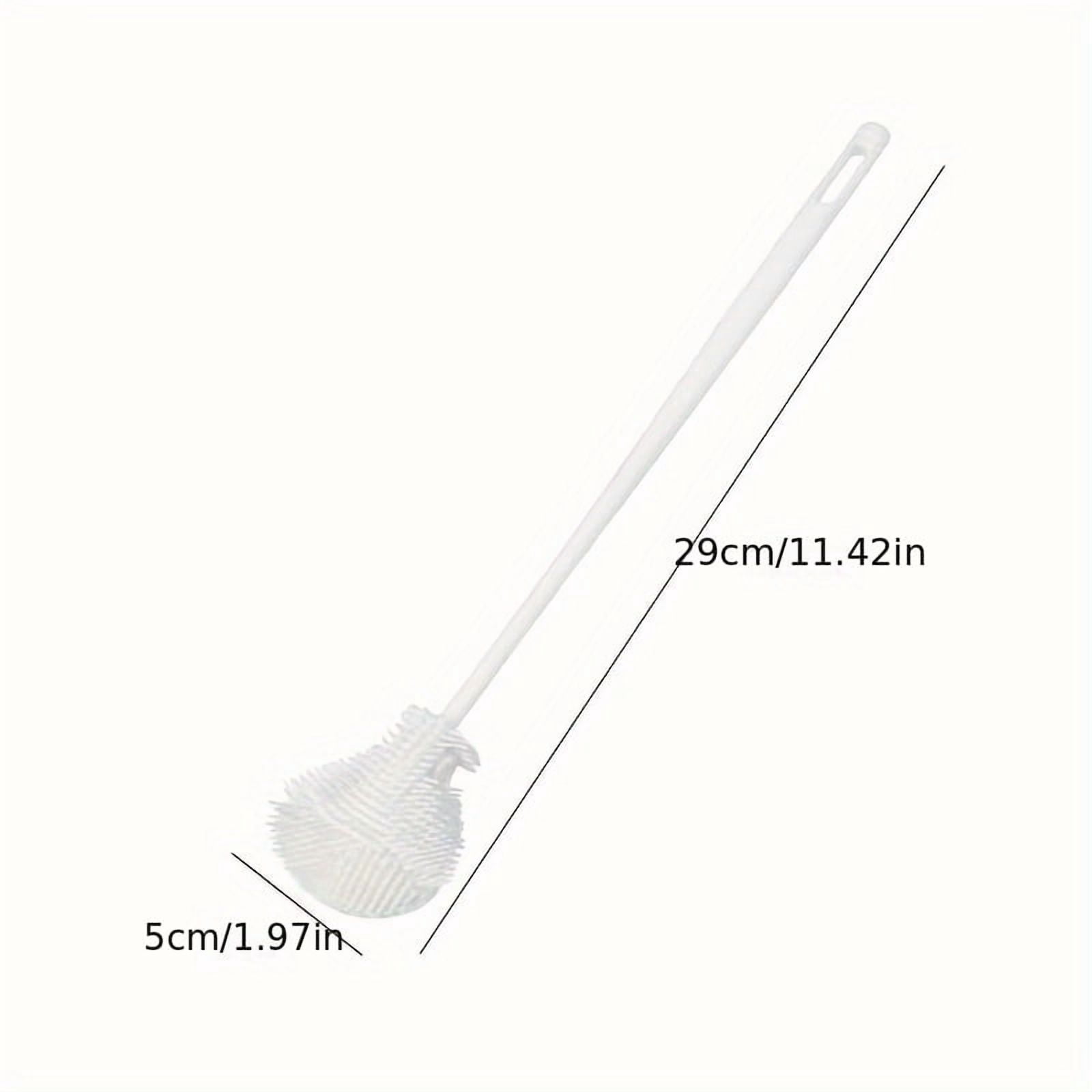 SDOTXA Extra Long Handle Foot Scrub Brush with Soft Silicone Bristles ...