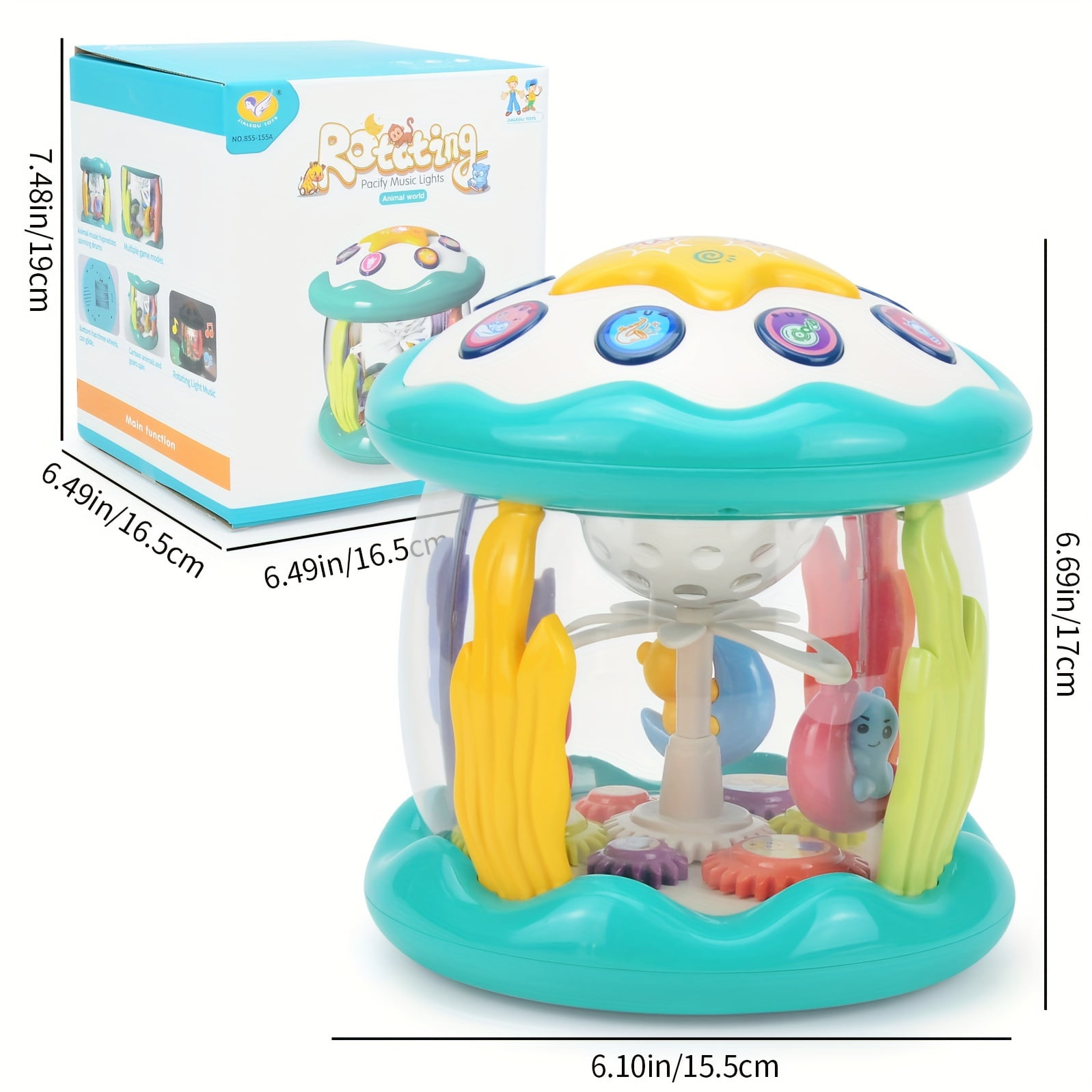 SDOTXA Interactive Musical Projector Toy for Youngsters 12-18 Months ...