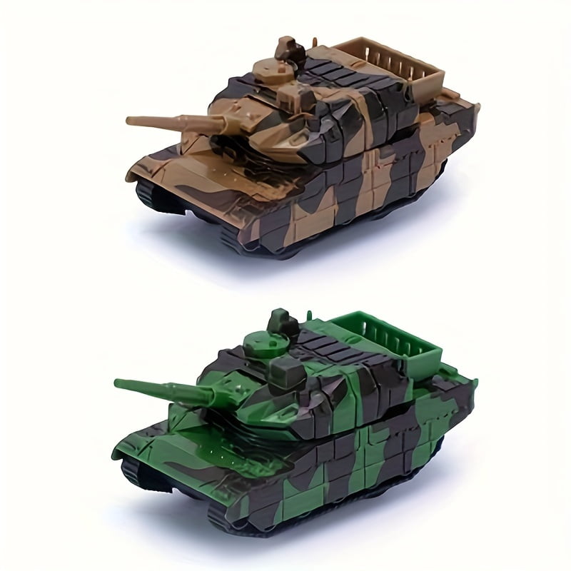 SDOTXA Mini Toy Car Back Force Tank Boy Military Toy Model Christmas ...
