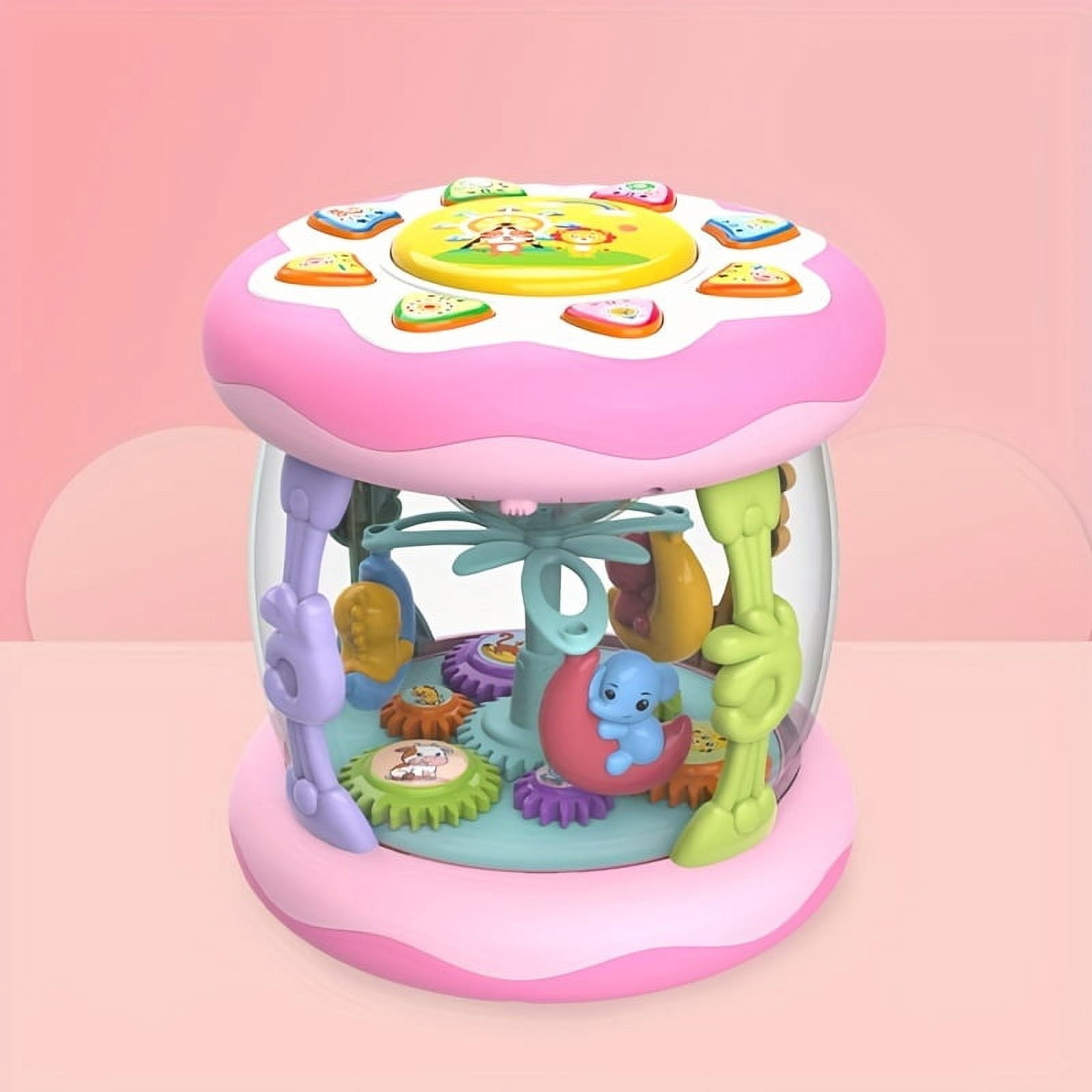 SDOTXA Ocean Projector Light Up Musical Toy Crawling Learning Tummy ...
