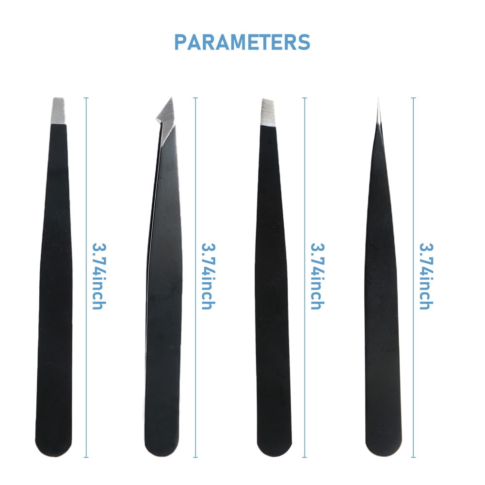 SDOTXA Precision Slant Tip Tweezers for Eyebrows and Facial Hair ...
