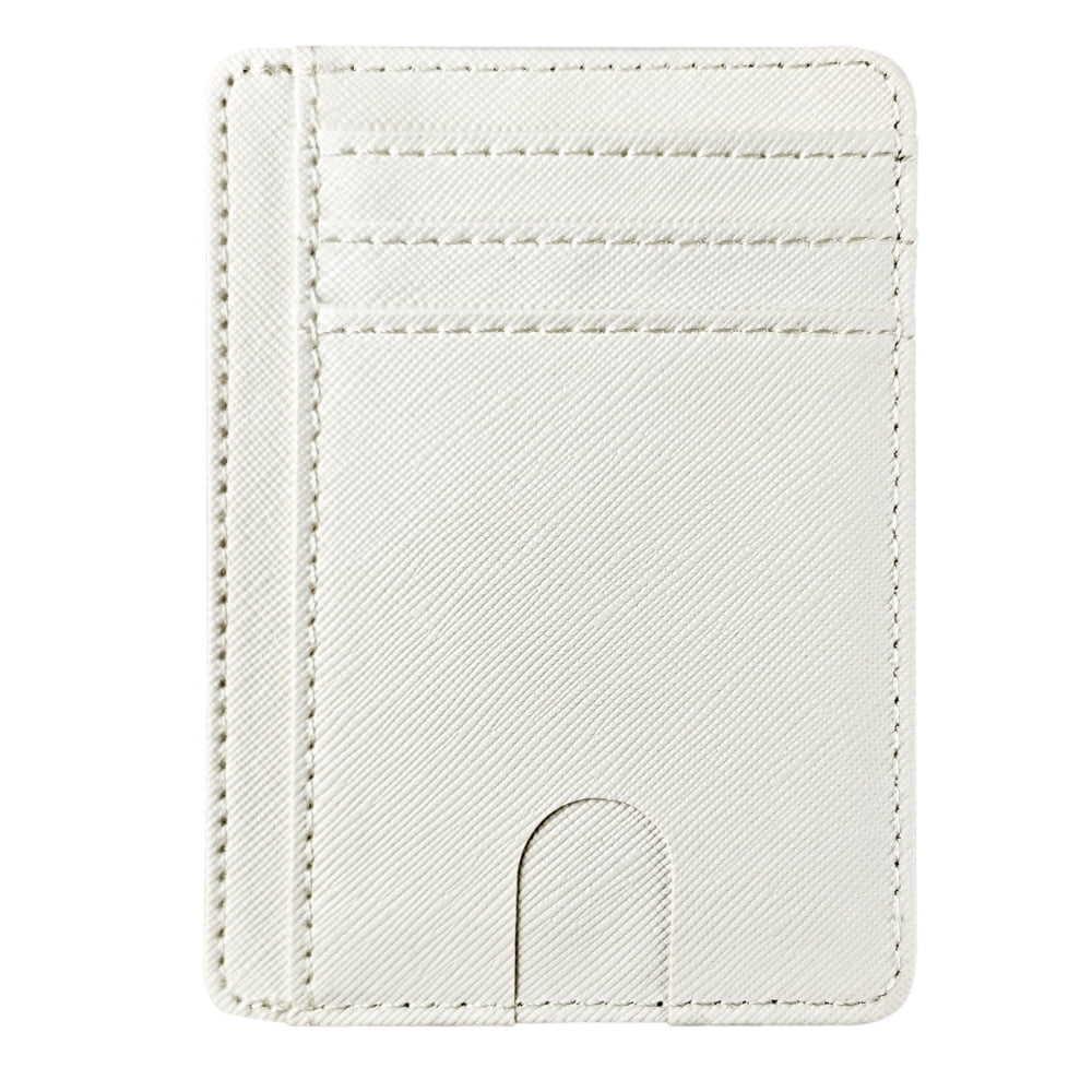 SDOTXA RFID Blocking Slim Wallet with ID Window Minimalist Pocket Card ...