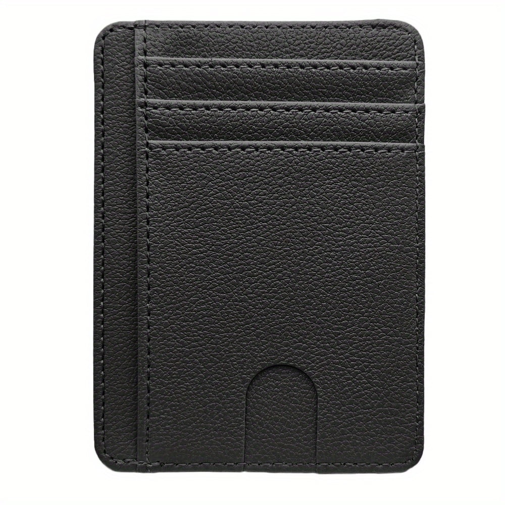 SDOTXA RFID Blocking Slim Wallet with ID Window Minimalist Pocket Card ...