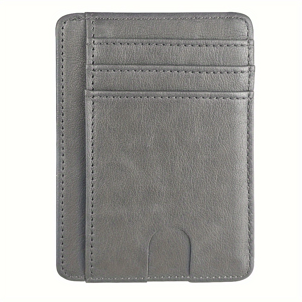 SDOTXA RFID Blocking Slim Wallet with ID Window Minimalist Pocket Card ...