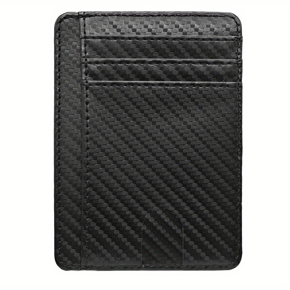 SDOTXA RFID Blocking Slim Wallet with ID Window Minimalist Pocket Card ...